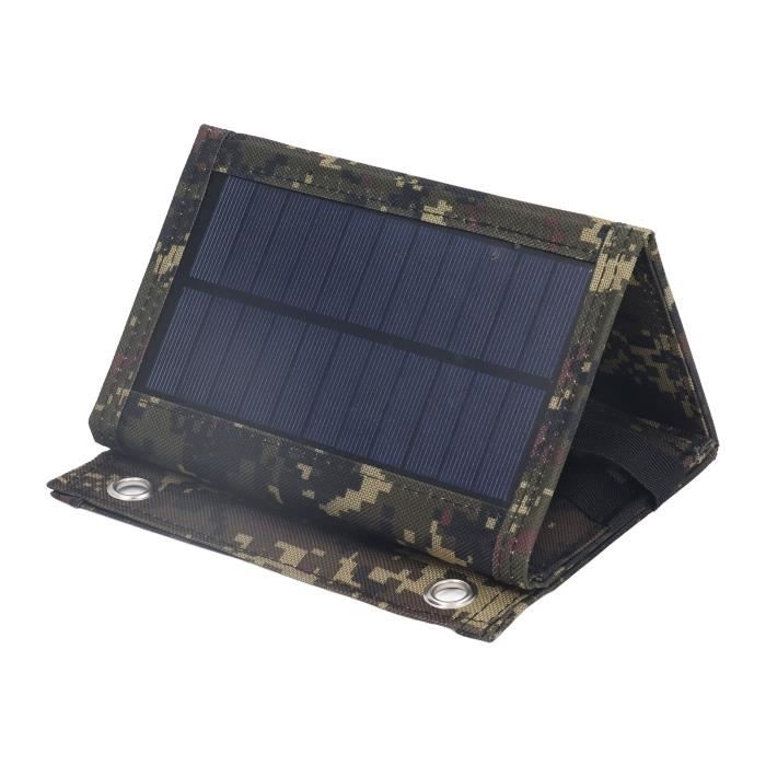 Chargeur De Panneau Solaire Pliable (Camouflage)10W 5V Portable Pliant Panneau Solaire ...