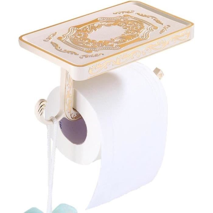 Porte Papier Wc Avec Etagere Support Papier Wc Mural Derouleur Papier ...