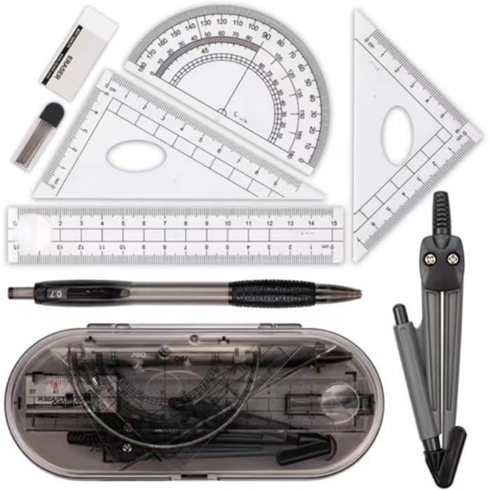 Compas De Dessin Outils De Dessin Ensemble De 8 Compas Mathématiques Et ...