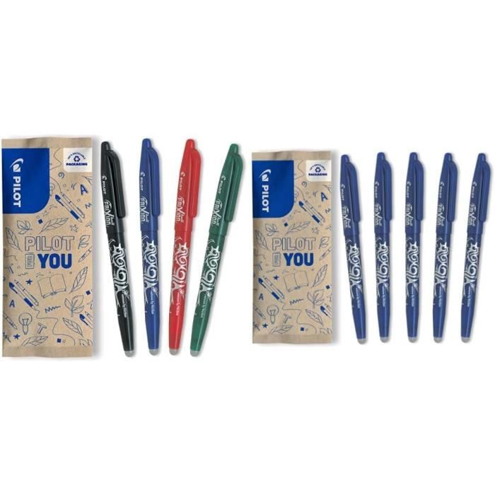 Lot De 4 Frixion Ball Stylo Effaçable À Encre Thermosensible Stylo ...