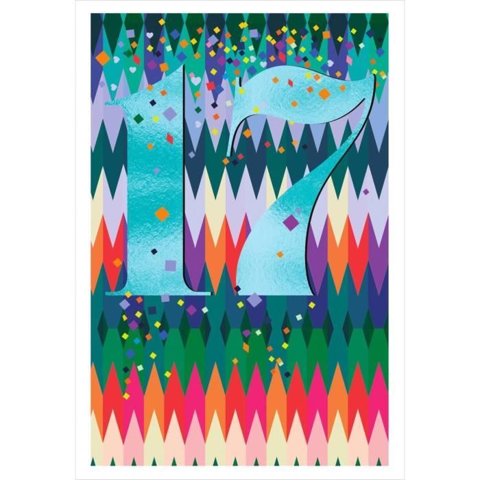 Carte D'Anniversaire 17 Ans Pour Garçon – 17 Ans – Diamants ...