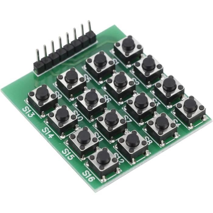 1 clavier matriciel 4x4, micro commutateur, 16 touches, module d ...