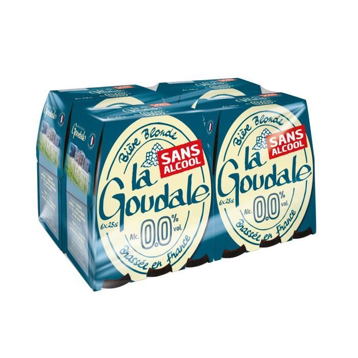 Bière Goudale 0° - 4 packs de 6x25cl - La cave Cdiscount