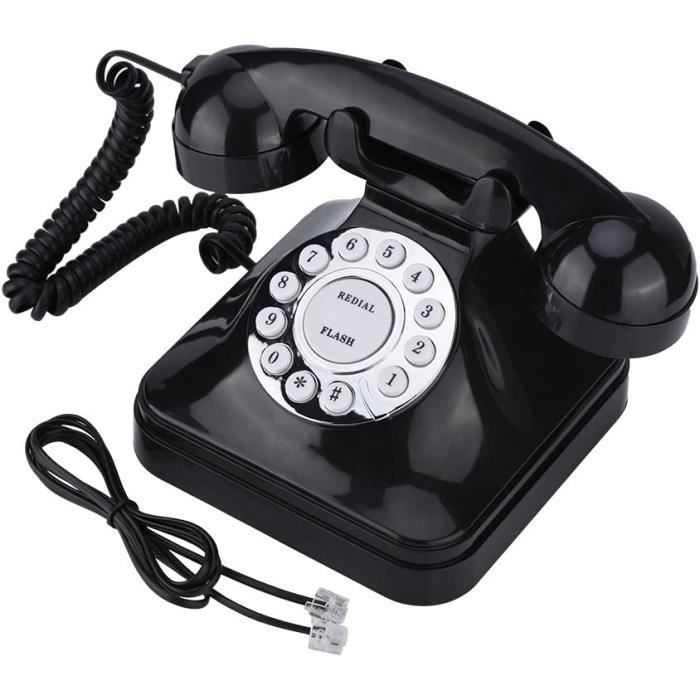 Ligne Fixe Filaire Rétro, Téléphone de Bureau Vintage, Téléphone ...