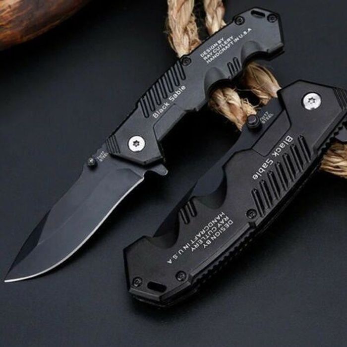 Couteau de Survie Tactique pliant Lame Pour la Chasse / Camping ...