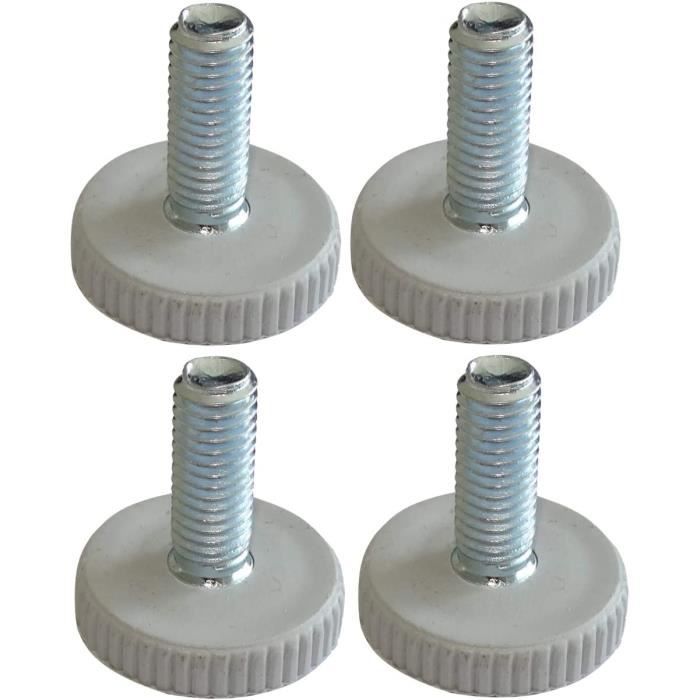 : Pieds vérin de meuble réglable ajustable gris M8 à visser Ø~25 H28mm ...