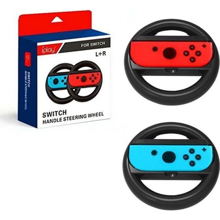 Paire de volants Joy-Con pour Nintendo Switch, Noir, Lot de 2 E35014 ...