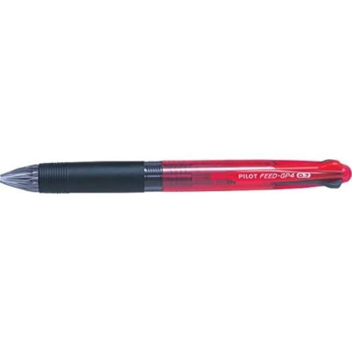 Feed GP4 Stylo bille 4 couleurs Rouge Begreen Pointe Moyenne 610 ...