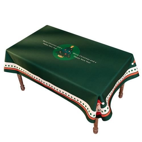 Nappe de Table basse imperméable de noël rouge ronde de Style Pastoral ...