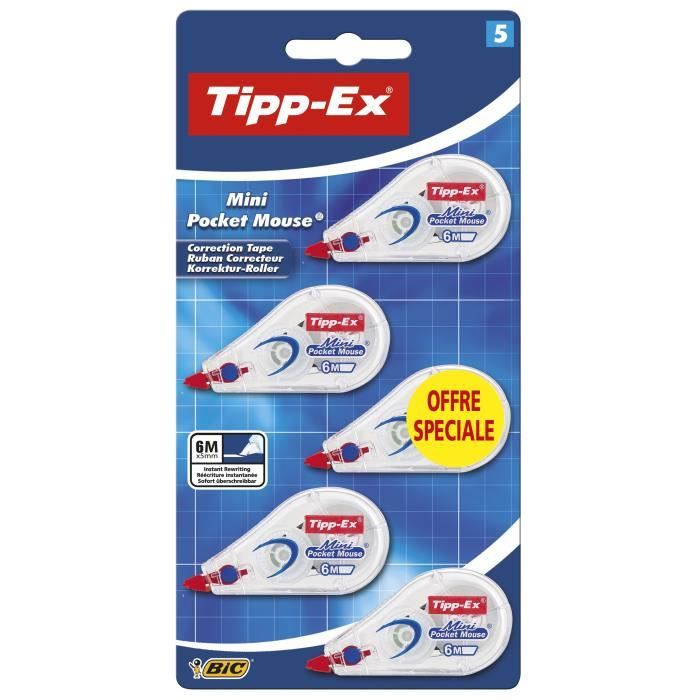 Tipp-Ex® - Rubans correcteur Tipp-Ex® Mini Pocket Mouse® x 5 ...