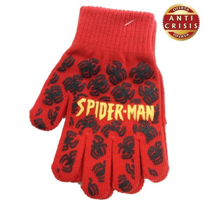 Gants enfant Spiderman rouge - Taille unique 3-6ans - Cdiscount Prêt-à ...