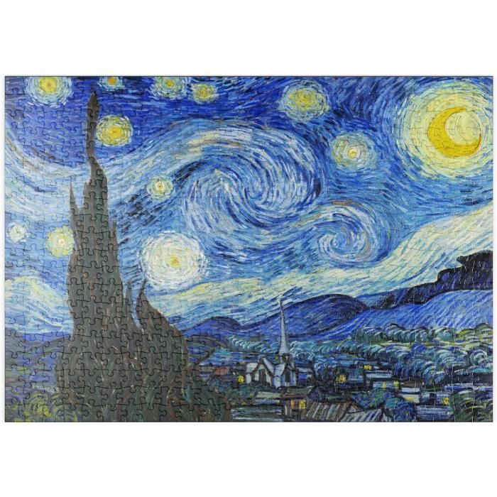 La Nuit Étoilée (1889) Par Vincent Van Gogh Premium 500 Pièces Puzzle ...