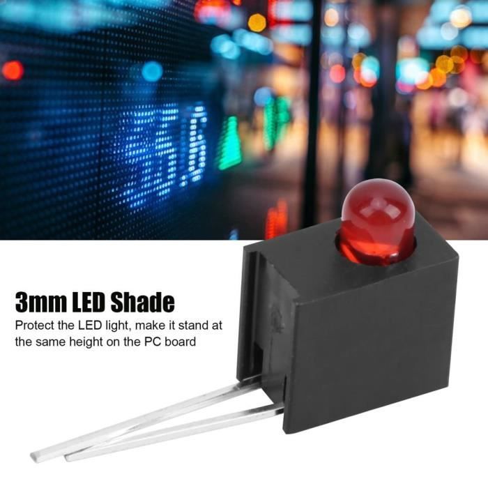 Support LED 100pcs support LED 3mm abat-jour avec composants de ...