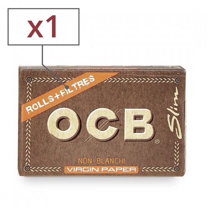 Papier à rouler en rouleau ocb slim virgin avec tips - Cdiscount Au ...