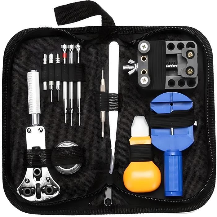 Retoo Kit d'outils de Montre avec étui Outil De Réparation pour Démonte Ouvre Bracelet Horloger ...