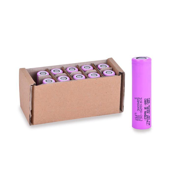 Samsung - Accus Lithium-Ion SAMSUNG ICR18650-26J 3.6V 2.6Ah FT-Samsung ...