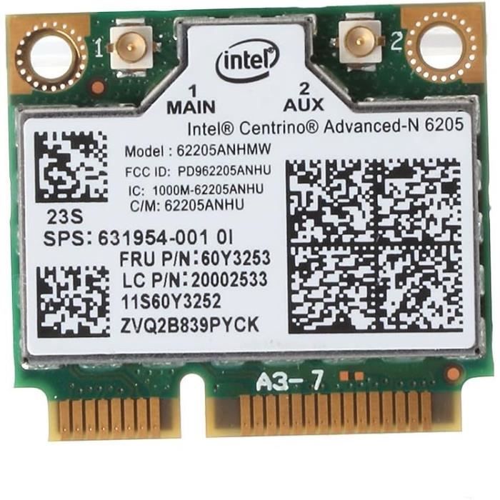 Yintiod Carte Wi-Fi sans fil Int-EL double bande sans fil N pour Lenovo ...