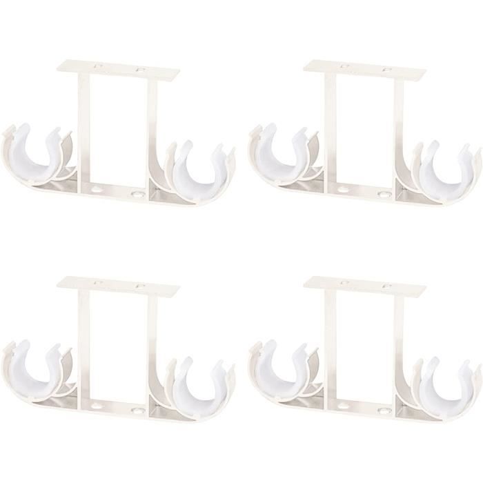 UFURMATE Lot de 4 Supports de Tringle à Rideaux en Alliage d'Alm pour Tringle à Rideaux de 28 mm ...