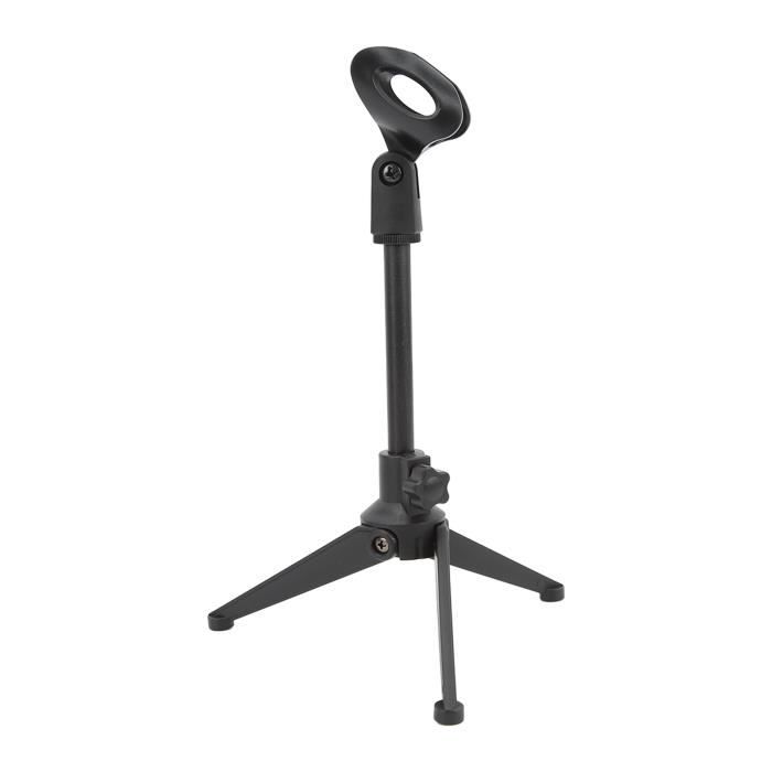 Tbest Portable Table Adjustable Mic Stand, Microphone Stand Desktop ...