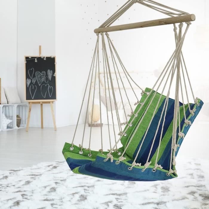 Hamac Chaise Siege Suspendu Fauteuil Suspendu - TRAHOO - Bois Massif ...