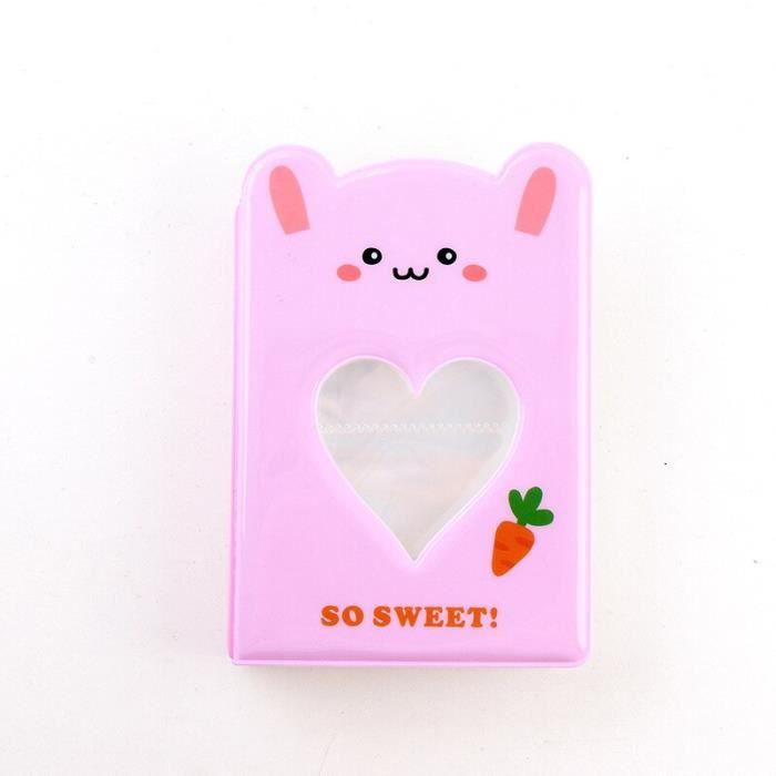 ALBUM PHOTO,Rose--Mini Album Photo de dessin animé, 3 pouces, pour 64 ...