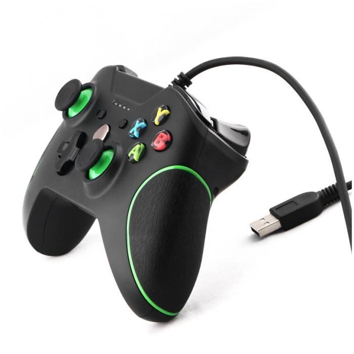 Manette Filaire Pour Xbox One/ Xbox One S / Xbox One X / PC, Noir ...