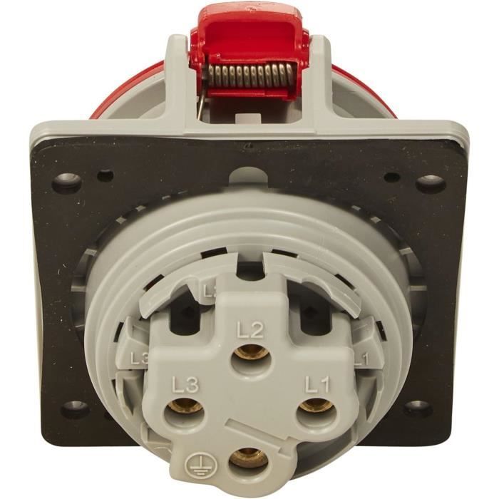 555288 Prise À Entraxes Unifiés Fixe P17 Ip44 32A, 380V~ À 415V~, 3P+T ...