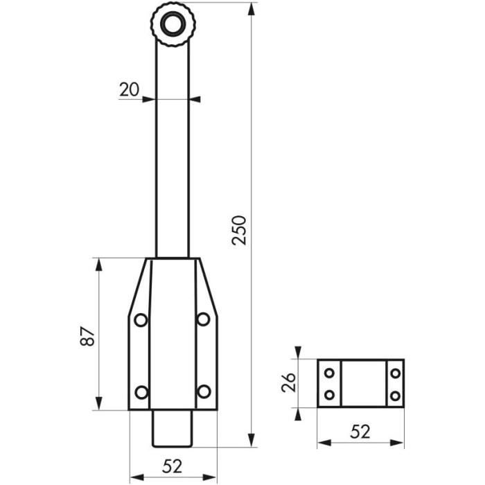 Verrou À Plaquer, Gâche Plate, Pêne Coulissant, Acier, 250Mm, Zingué ...