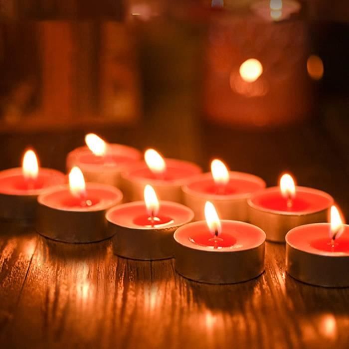 Bougies Romantiques - Bougie Rond - Rond D'Amour - Chauffe Plat - Rouge ...