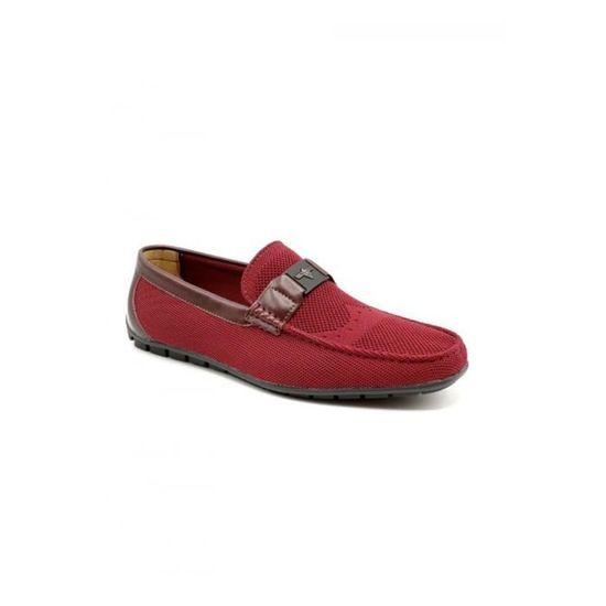 Mocassin à enfiler Rouge Homme Rouge - Cdiscount Chaussures