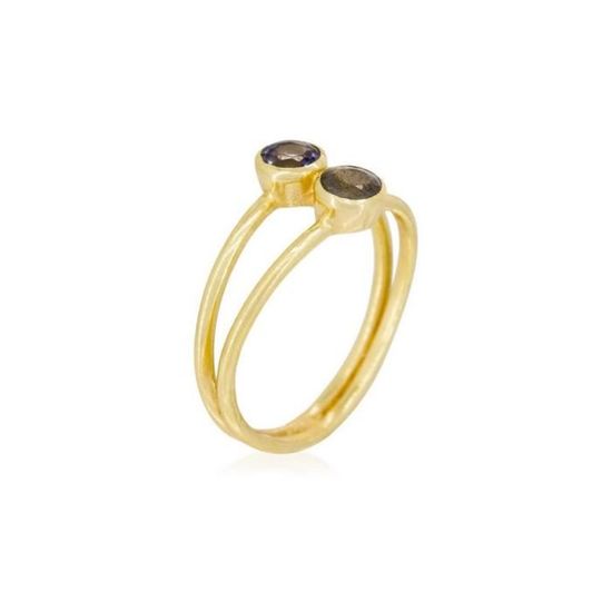 Bague dorée "Taya Labradorite" Doré - Achat / Vente bague - anneau ...