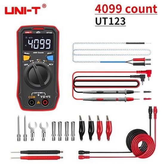 Multimetre,UT123with16in1--Mini multimètre numérique U NIT UT123-UT123D ...