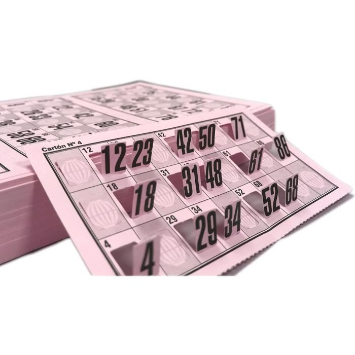 960 Cartons de numéros découpés pour Bingo Traditionnel à 90 Boules ...