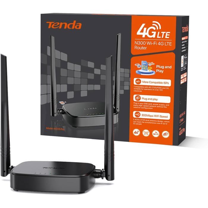 4G Router, Box 4G Wifi, 150Mbps Lte Sim Router, 4G Wireless Modem, 2 ...