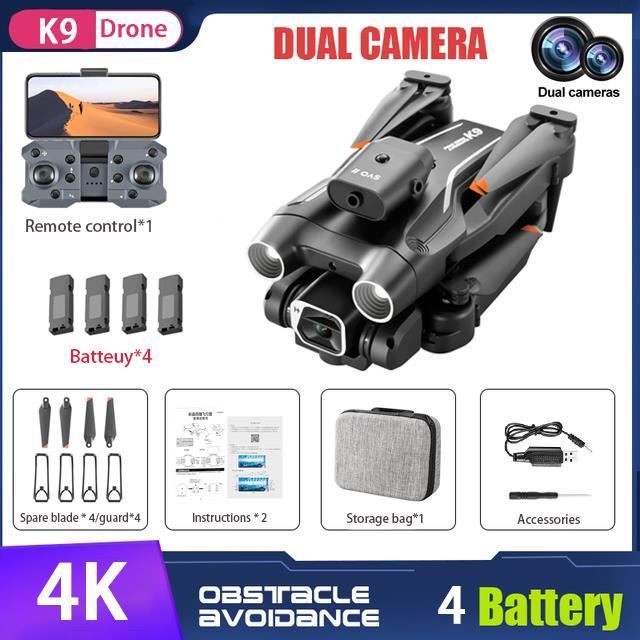 K9-Noir-4B - Drone aérien K9 professionnel 4k, Photographie Ultra haute ...