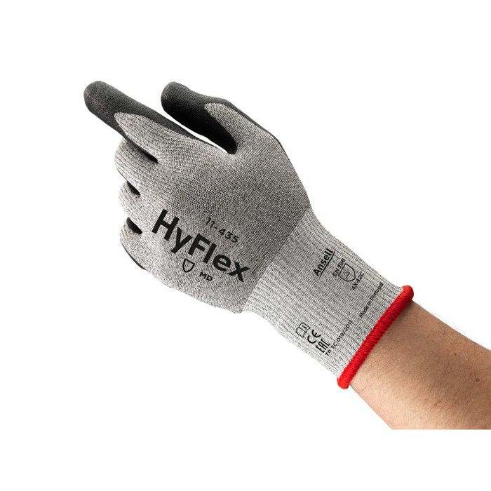 Ansell HyFlex 11-435 Gants de protection contre les coupures, protection mécanique, Noir, Taille ...