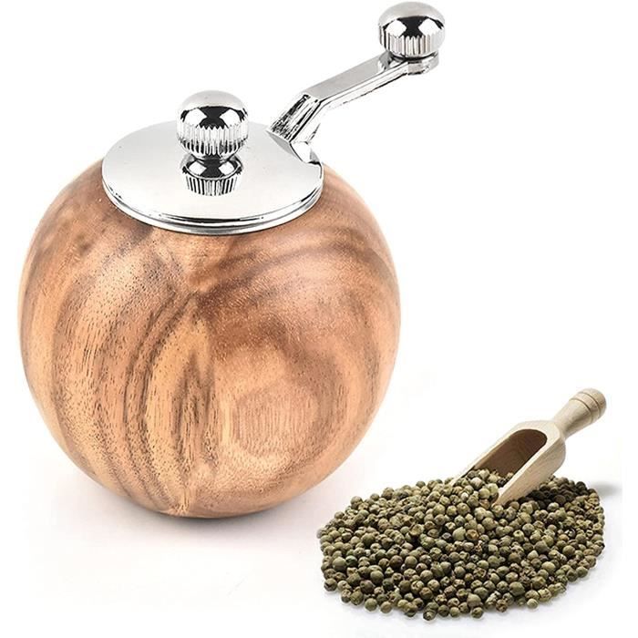 Moulin à Poivre Manuel, Moulin à épices manuel en bois - Moulin à ...