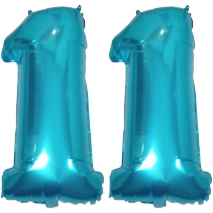 Ballon 11 Ans Bleu Xl Ballon Anniversaire 11 Ans Decoration,Ballon ...