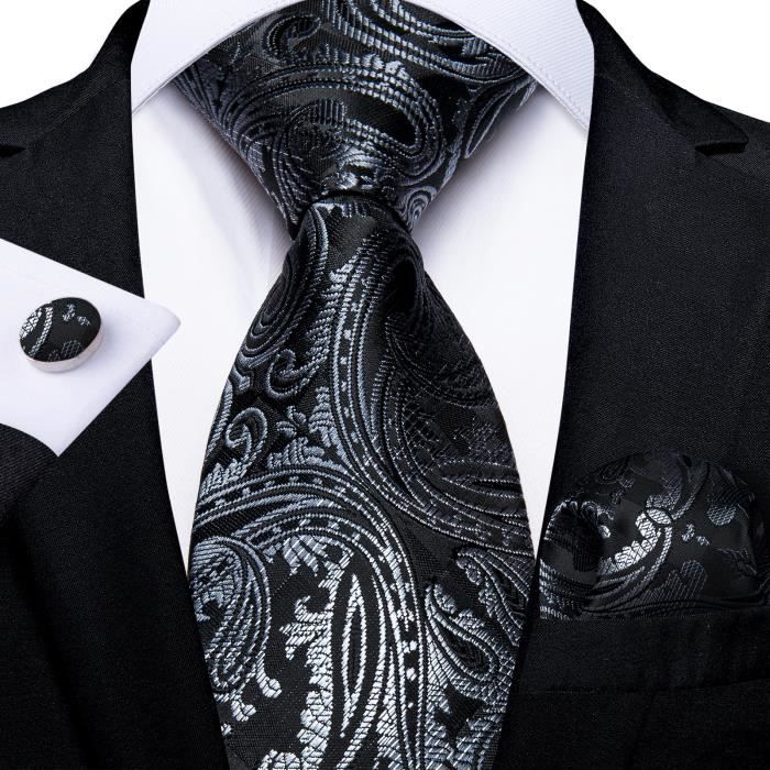 SJT-7625 - cravate en soie pour homme, 8cm, couleur Paisley, or ...