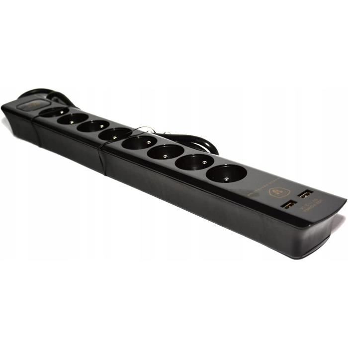 Hilark Rallonge Multi-Prises Nouveau - Avec 2 Ports Usb, Une Protection ...