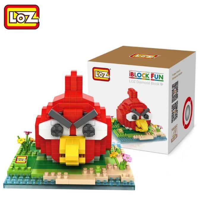 Mini Block construction Loz Lego Angry bird rouge - Cdiscount Jeux - Jouets