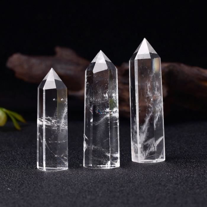Pierres précieuses,Pierre à Quartz transparente en cristal naturel, 1 ...