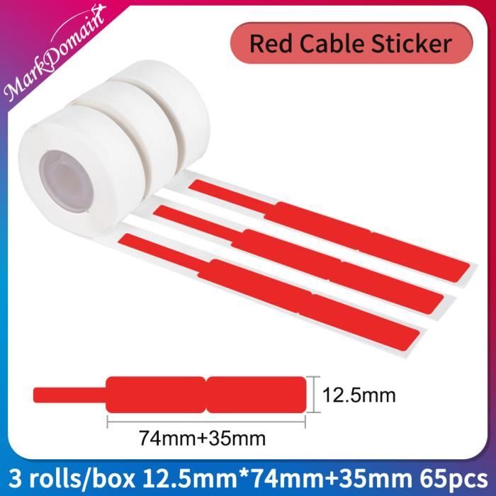 Gommette,étiquette autocollante pour imprimante thermique, 3 rouleaux d ...