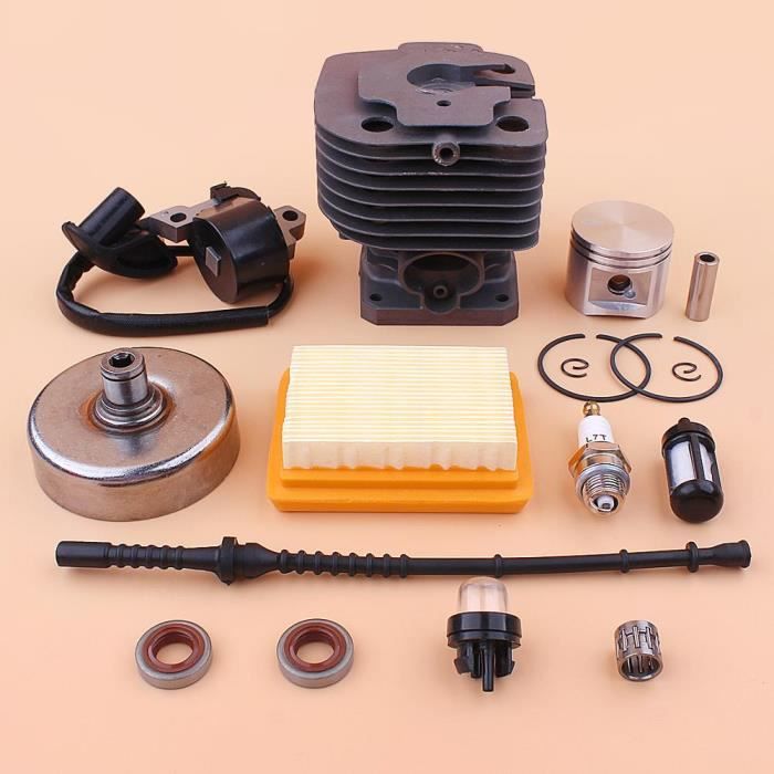 Tondeuse,Kit cylindre Piston 42mm pour Stihl FS450, Kit de réparation pour tambour d'embrayage ...