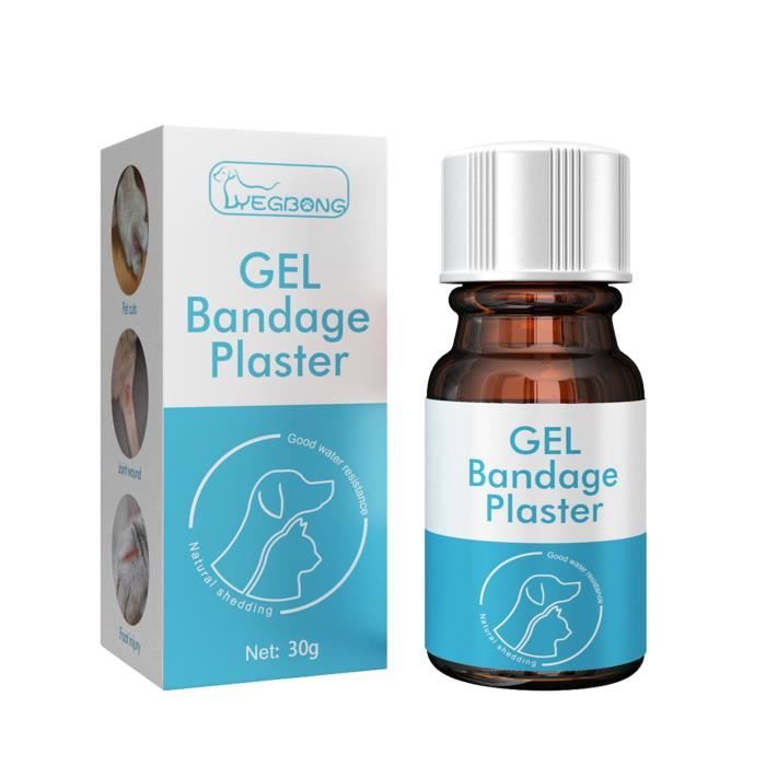 Pet Dog Cat Gel Bandage Plaster Pet Kitten Puppy Wound Healing Liquid ...