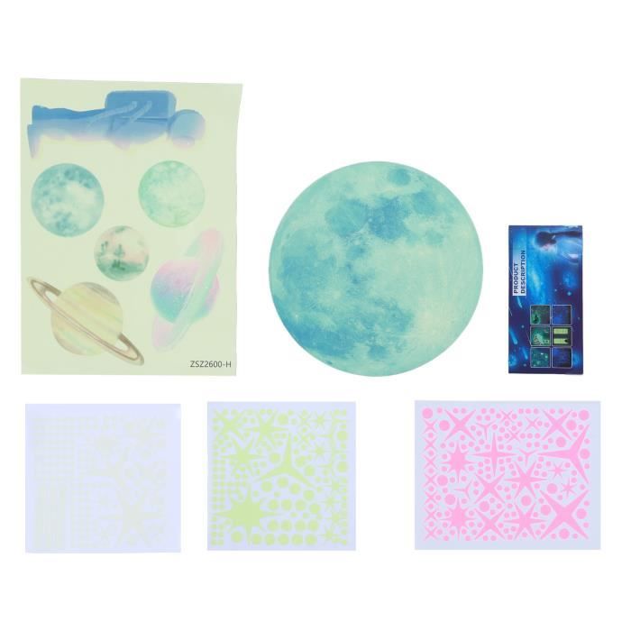 Fdit Stickers réalistes 3D Étoiles brillantes astronaute Stickers ...