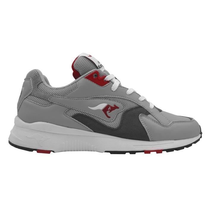 Baskets KangaROOS Terminator - vapor grey - 42 - Cuir - Lacets - Homme ...