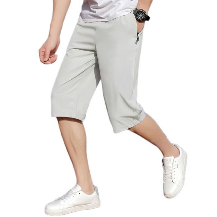 Pantacourt Homme Mode 3-4 Leger Respirante Ete Grande Taille Casual ...