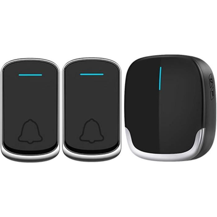 Sonnette Sans Fil, Kit De Carillon De Porte Étanche Récepteur 1 Led ...