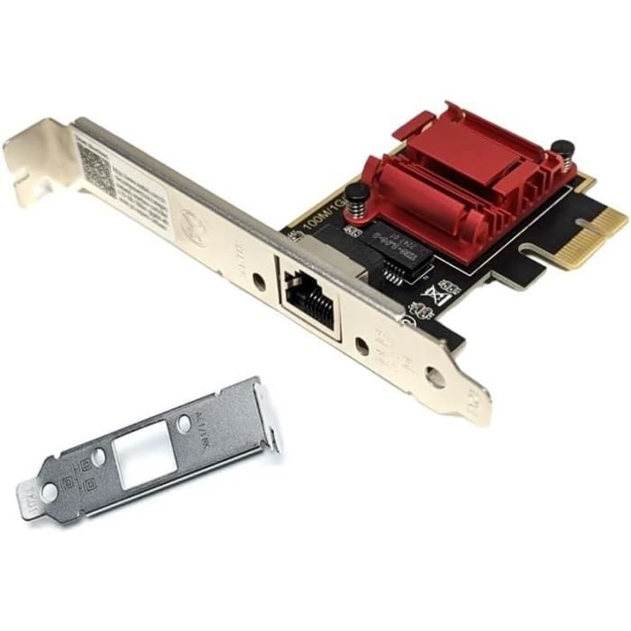 Carte Réseau Pcie Rtl8125B Realtek 2.5G Lan Ethernet Interface 2,5 Gbps ...